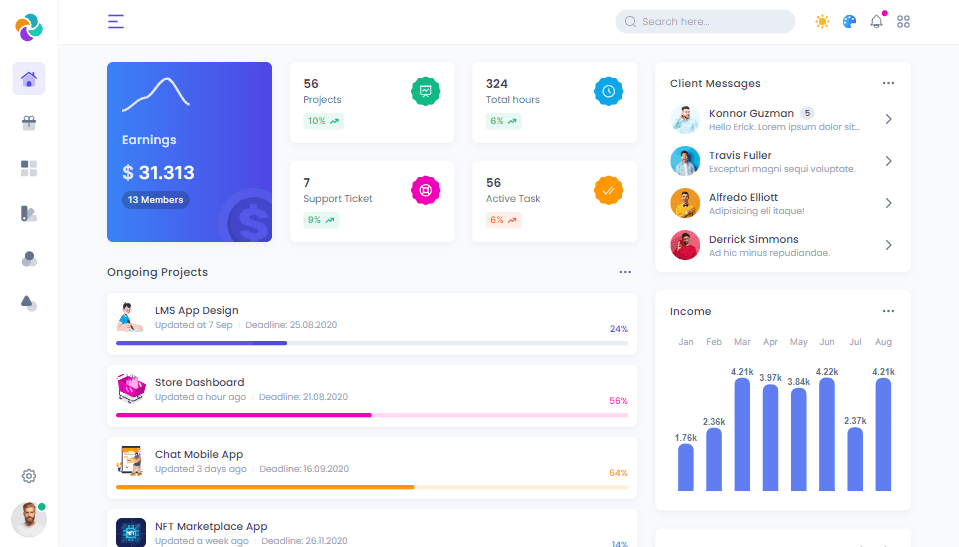 Lineone - Tailwind CSS Admin and Webapp UI Kit
